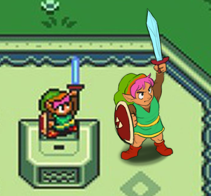 Link To The Past Pink Hair