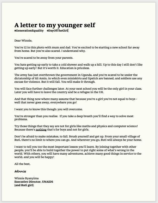 Girl Running Away From Home Letter