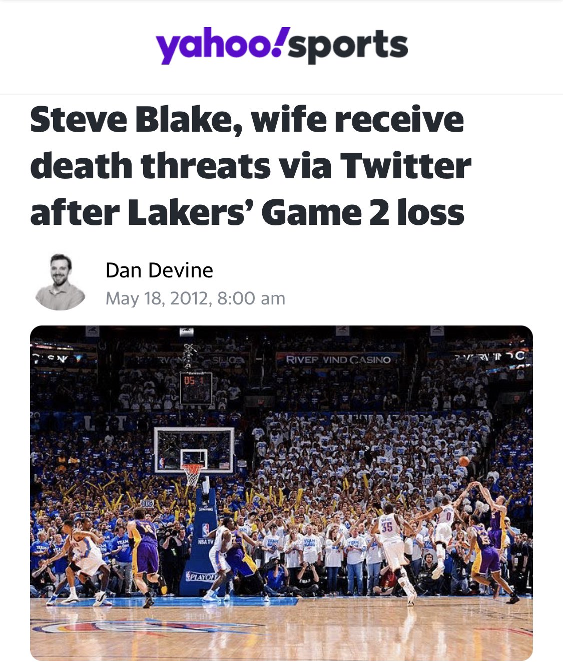 Steve Blake Twitter