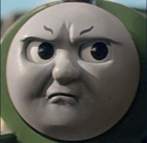 Thomas The Tank Engine Percy Angry