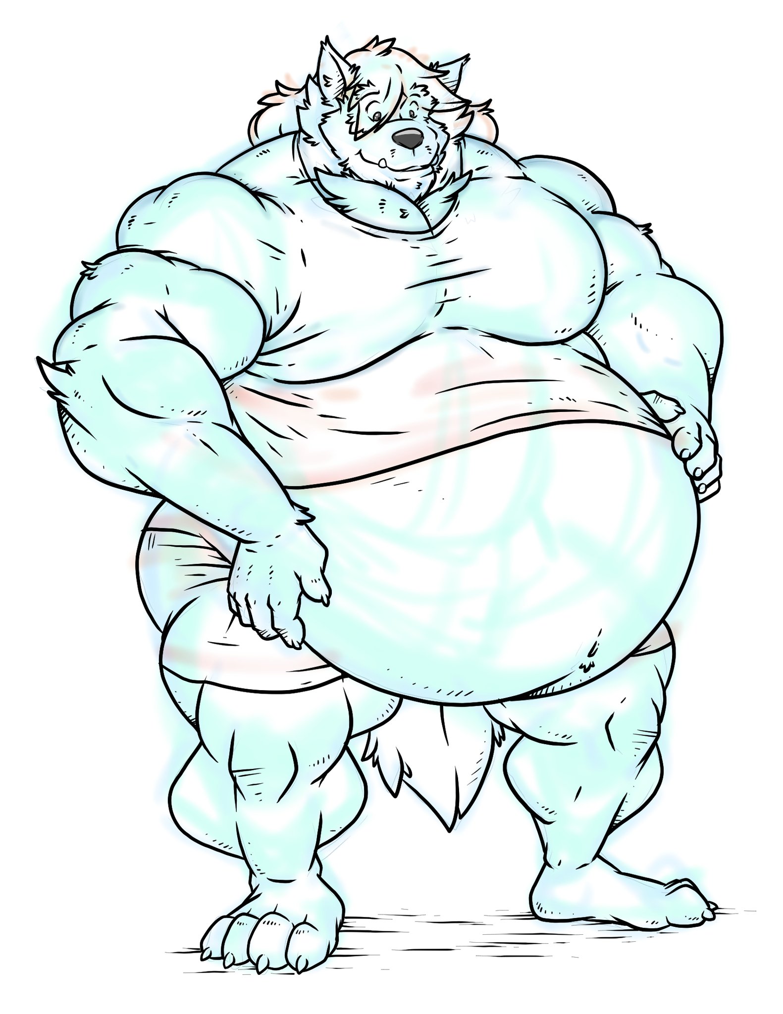 Rackun Wuff (commissions open) on Twitter: "just in case somebody missed this wolf getting fat…