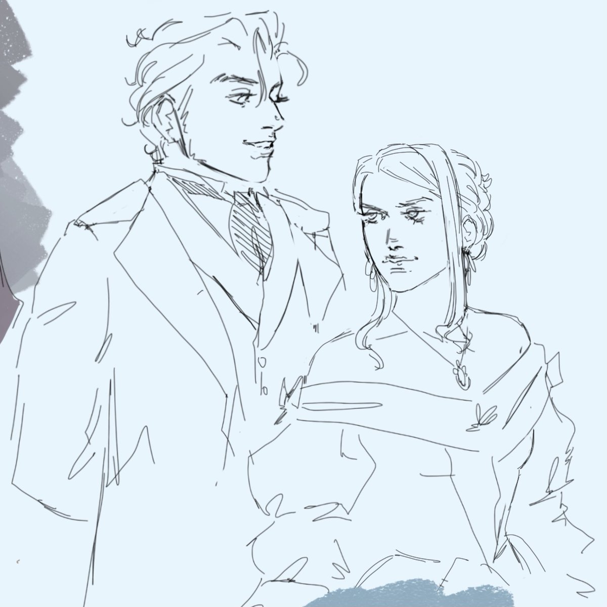 「Some sketches from the early phases of planning Soul & Seren」villの漫画