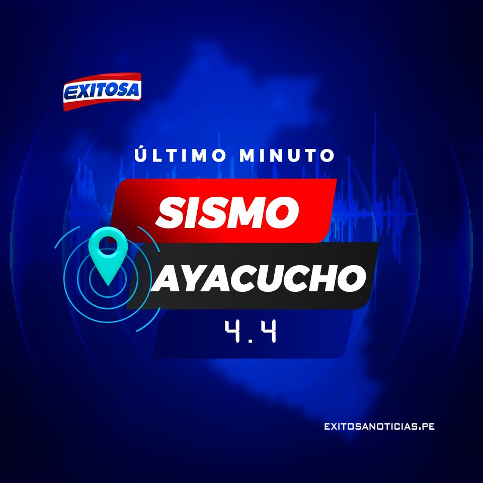 Exitosa Noticias On Twitter 🔵🔴 AtenciÓn Un Sismo De Regular