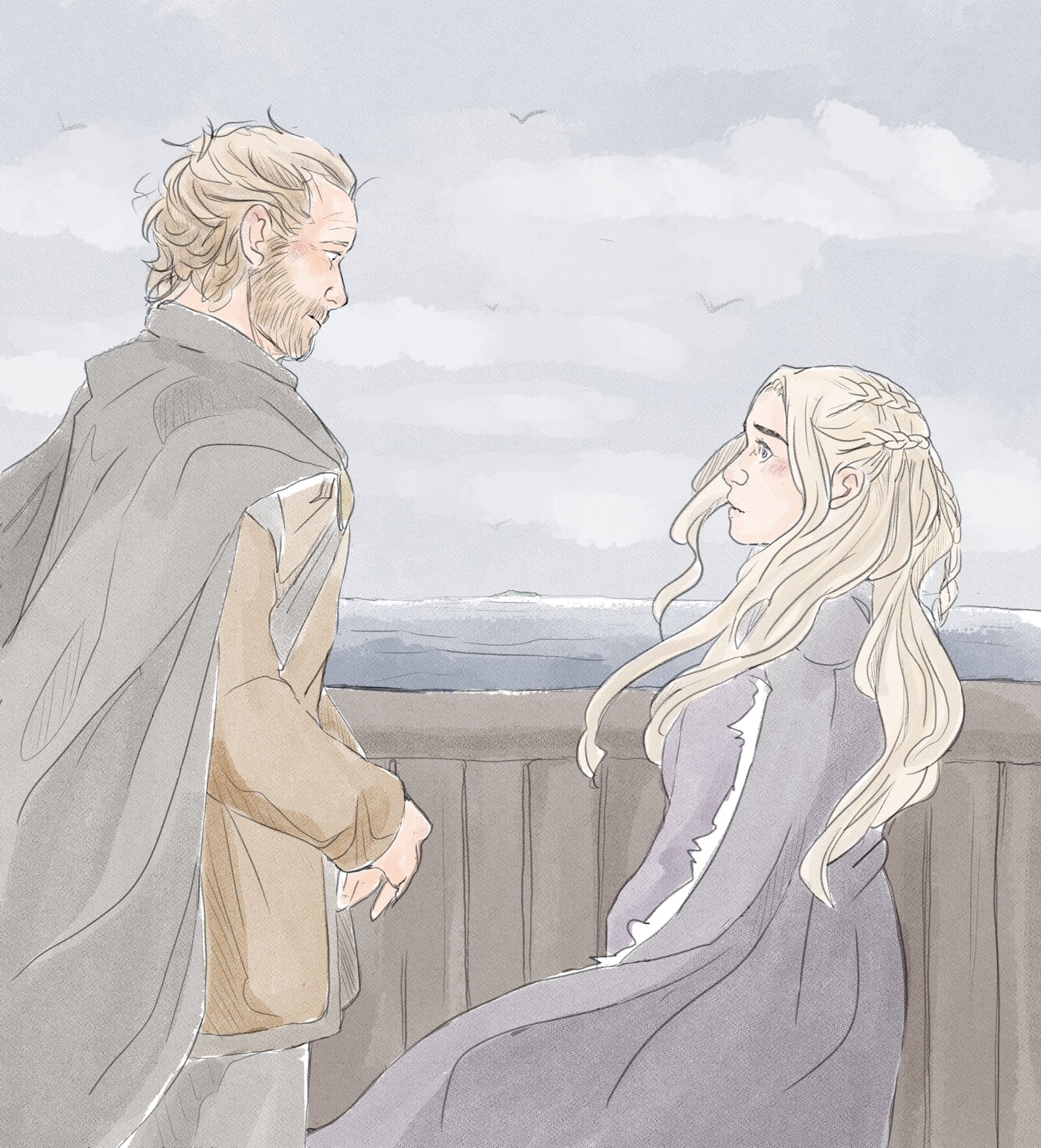 Daenerys And Jorah Fan Art