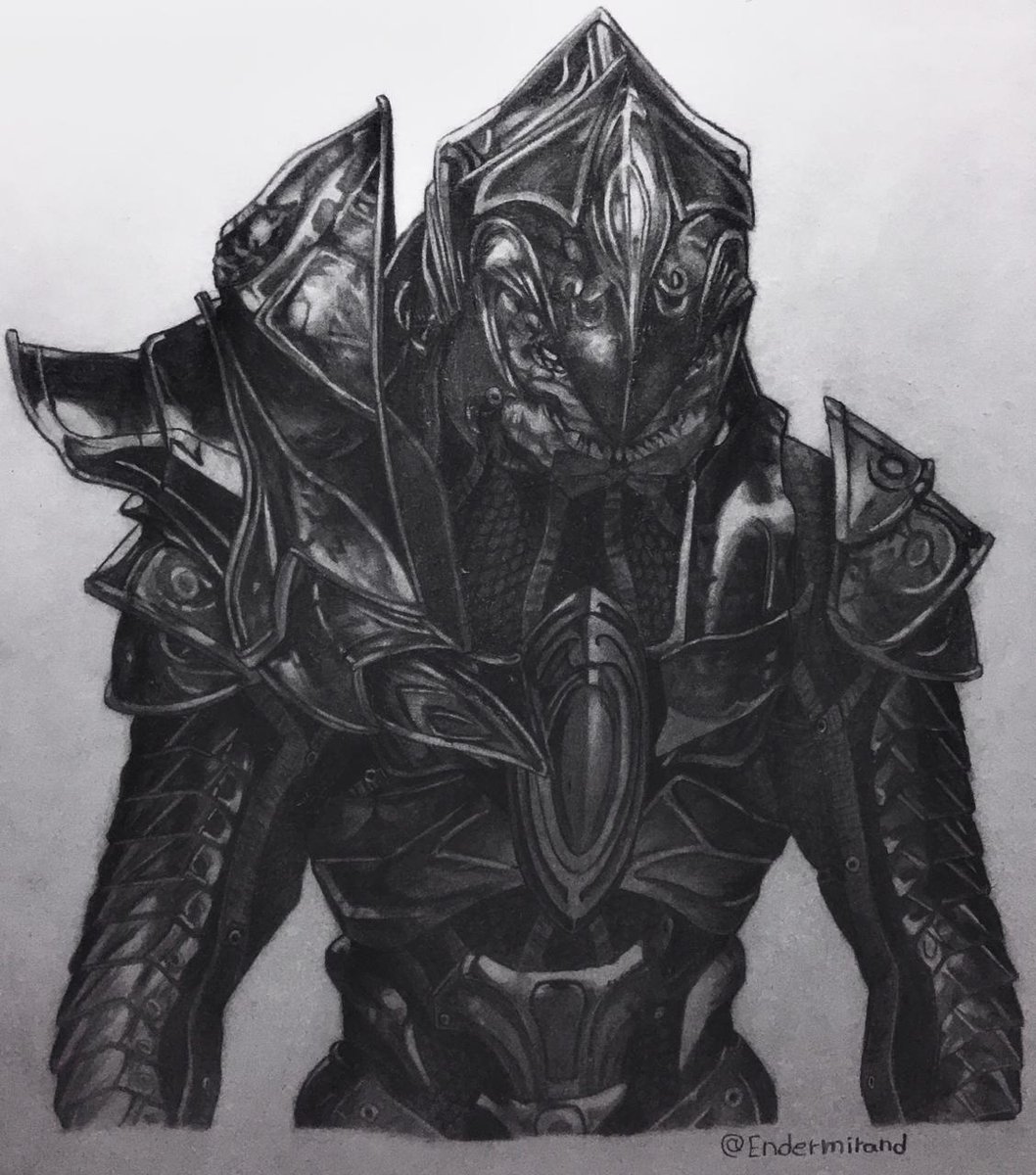 Skyrim Daedric Armor Drawing