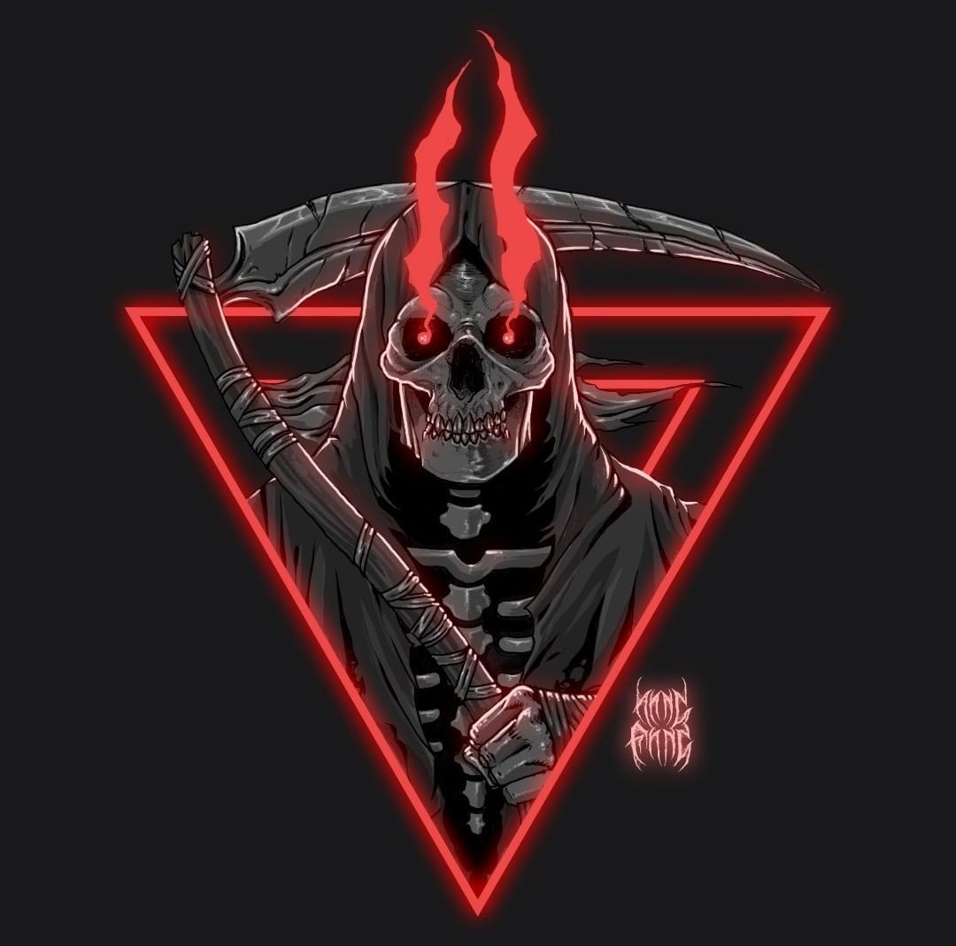 Red Grim Reaper Logo