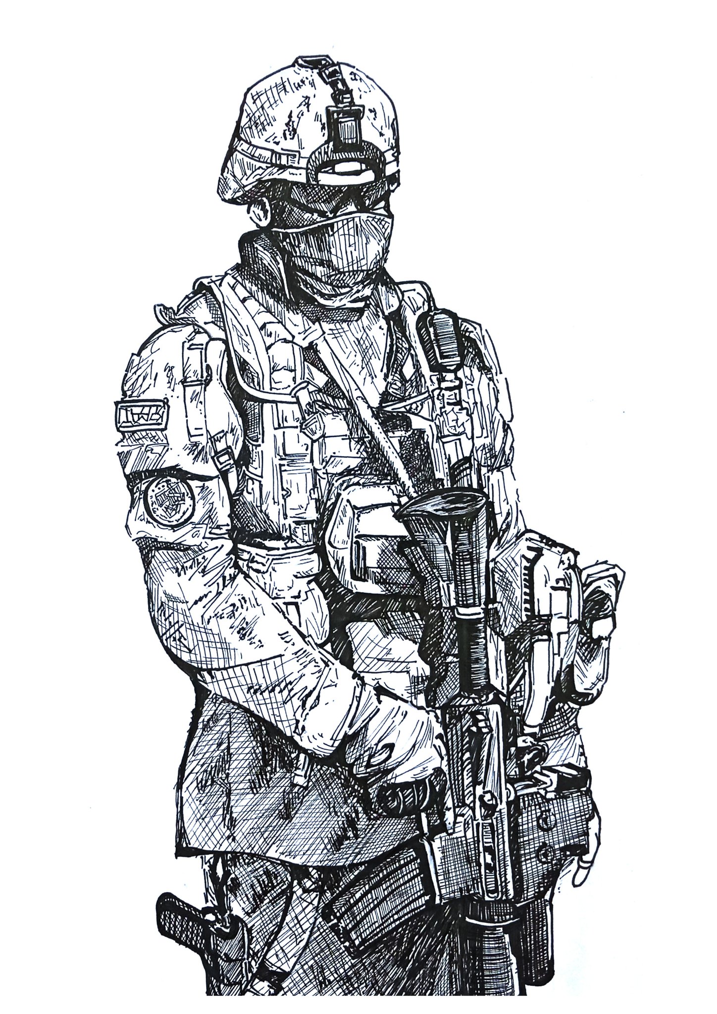Army Soldier Drawing