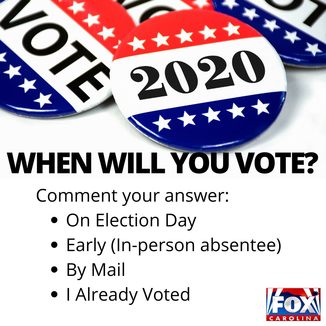 Take part in our poll to let us know when you plan to hit the polls to ...