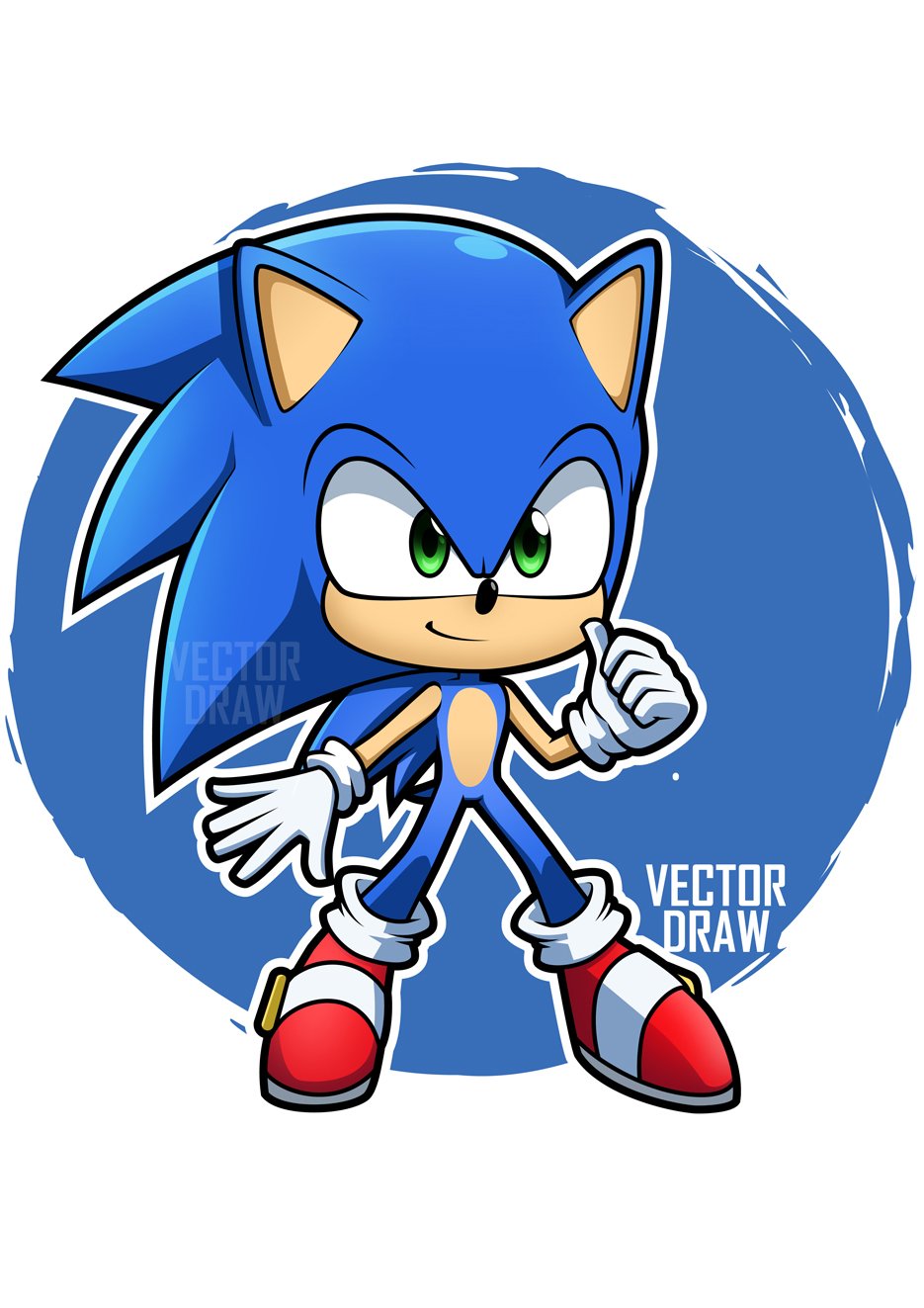 ArtStation Sonic The Hedgehog Vector Illustration, 43% OFF