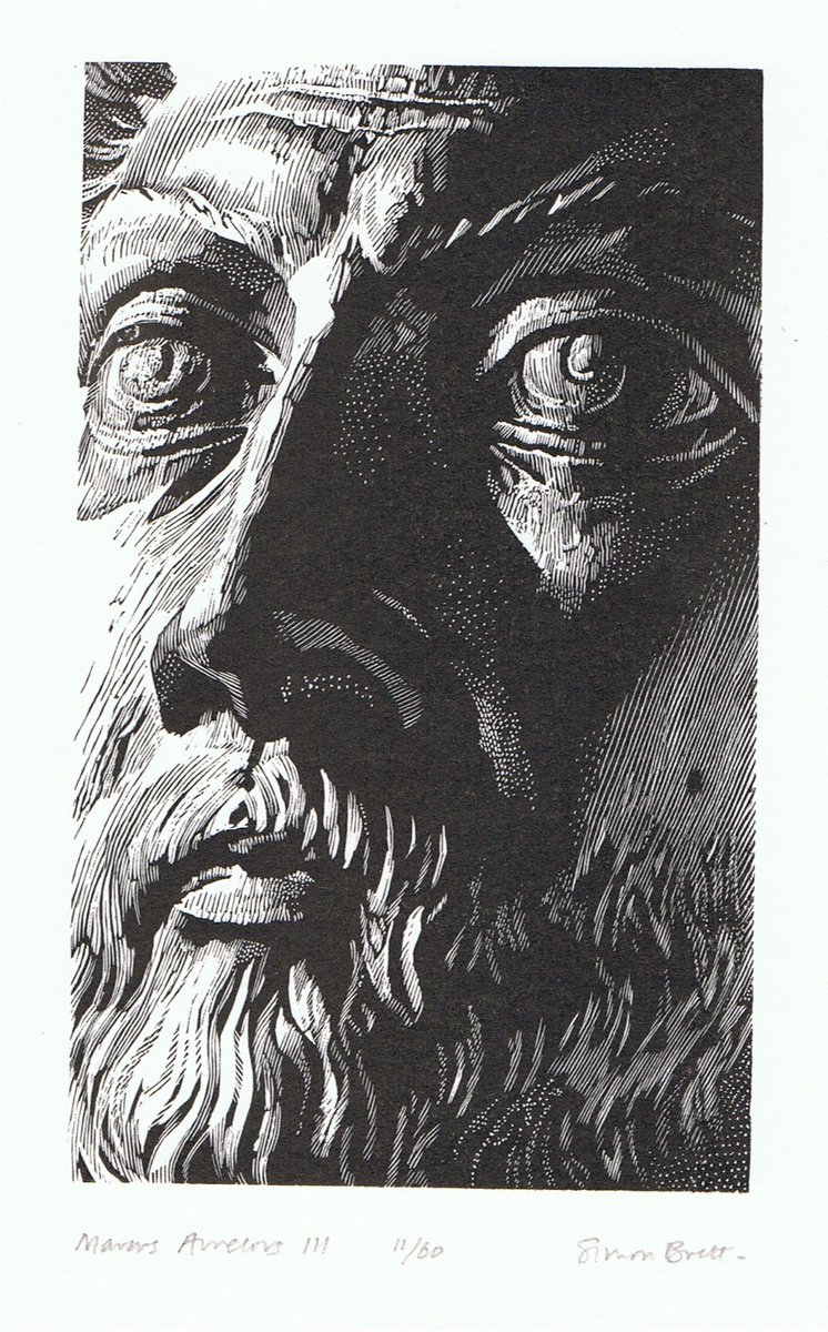 「Simon Brett, wood engraving 」Thomas Ragonの漫画