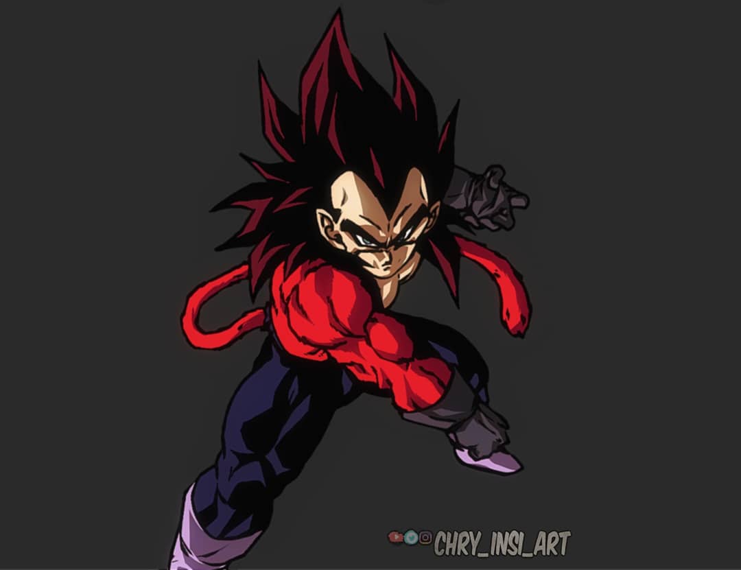 Dragon Ball Z Vegeta Ssj4 Drawing