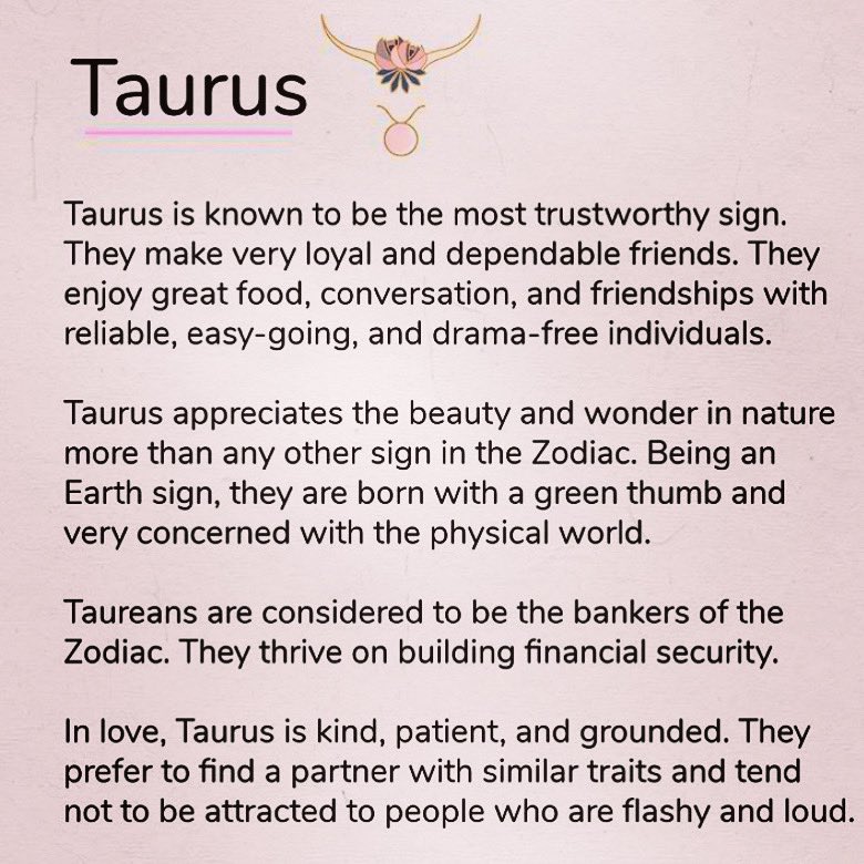 Taurus Sign Meaning
