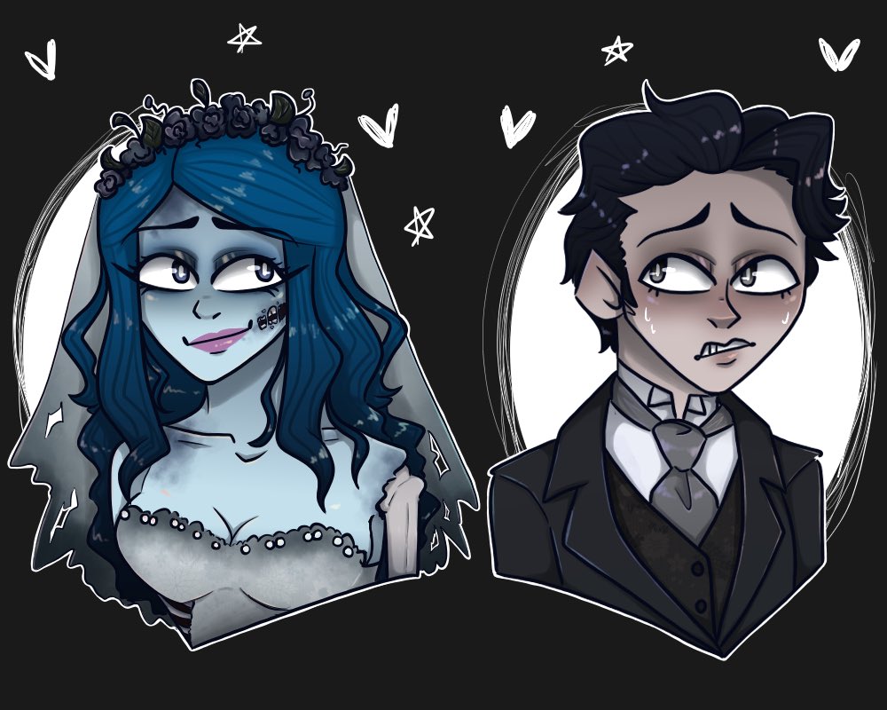 Corpse Bride Victor And Emily Fan Art