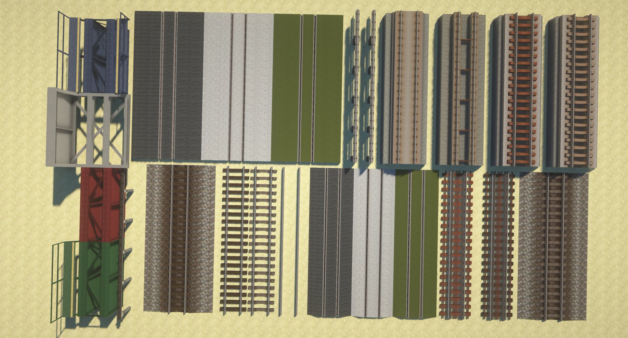 宝条みちる☔️Minecraft on Twitter: "RT @minatosyaryo: #RTM_addon #RealTrainMod #水音車両 ポリゴン少な目を意識したレール ...