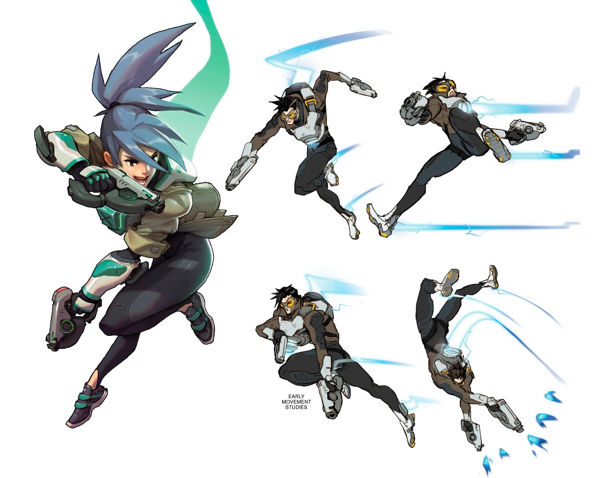 Tracer Overwatch Concept Art