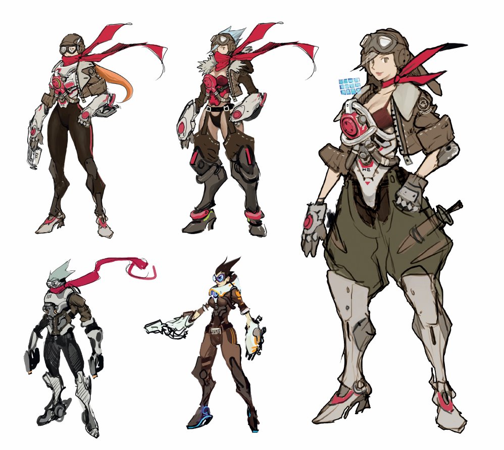 Tracer Overwatch Concept Art