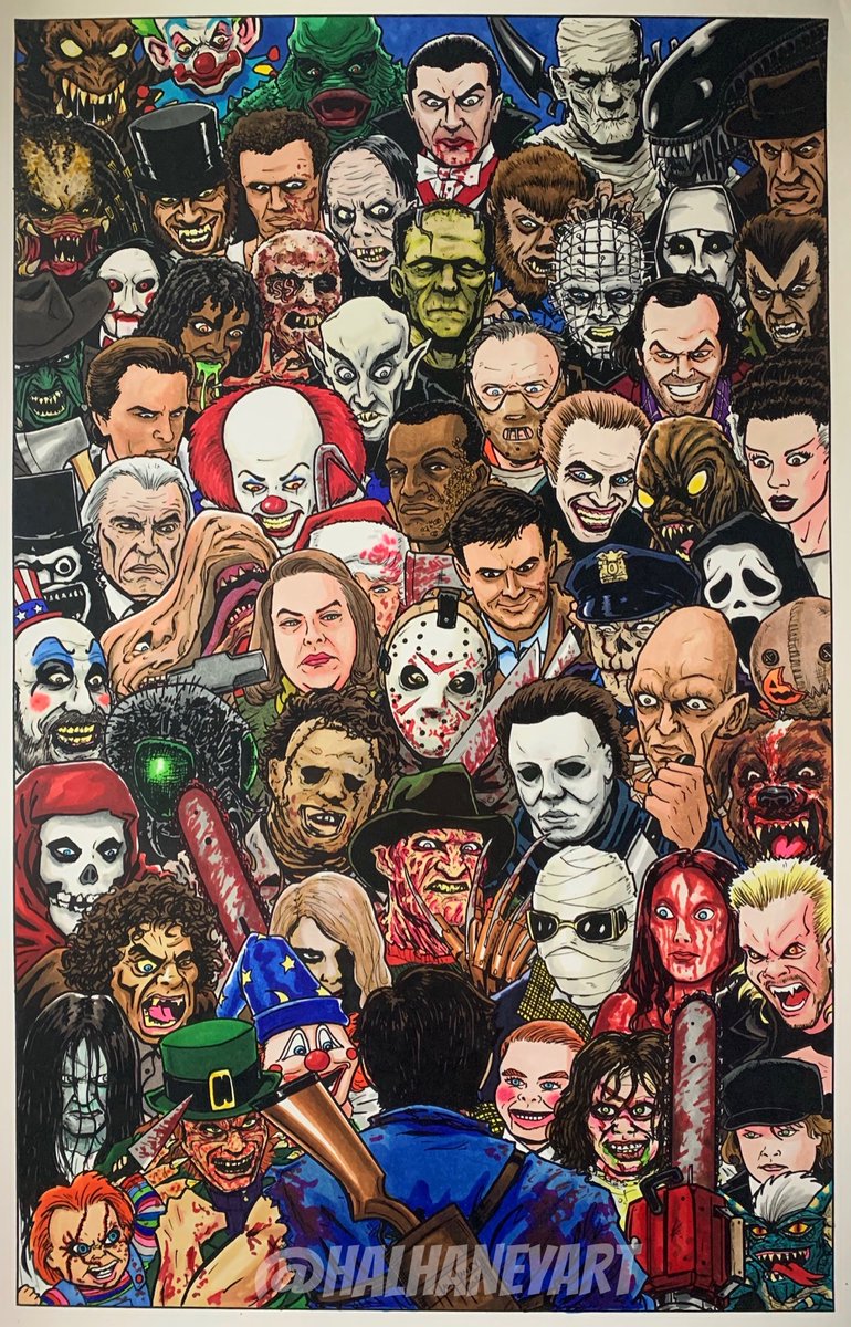 ASH VS HORROR - Cool Art Piece By Hal Haney : r/horror