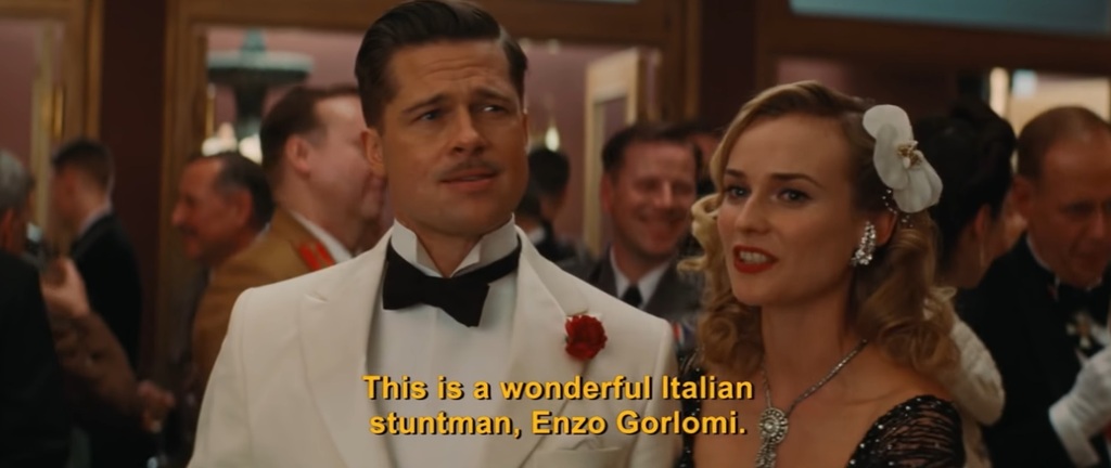 Inglourious Basterds Brad Pitt Italian