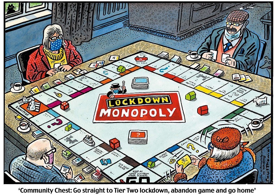 Monopoly Board Cartoon
