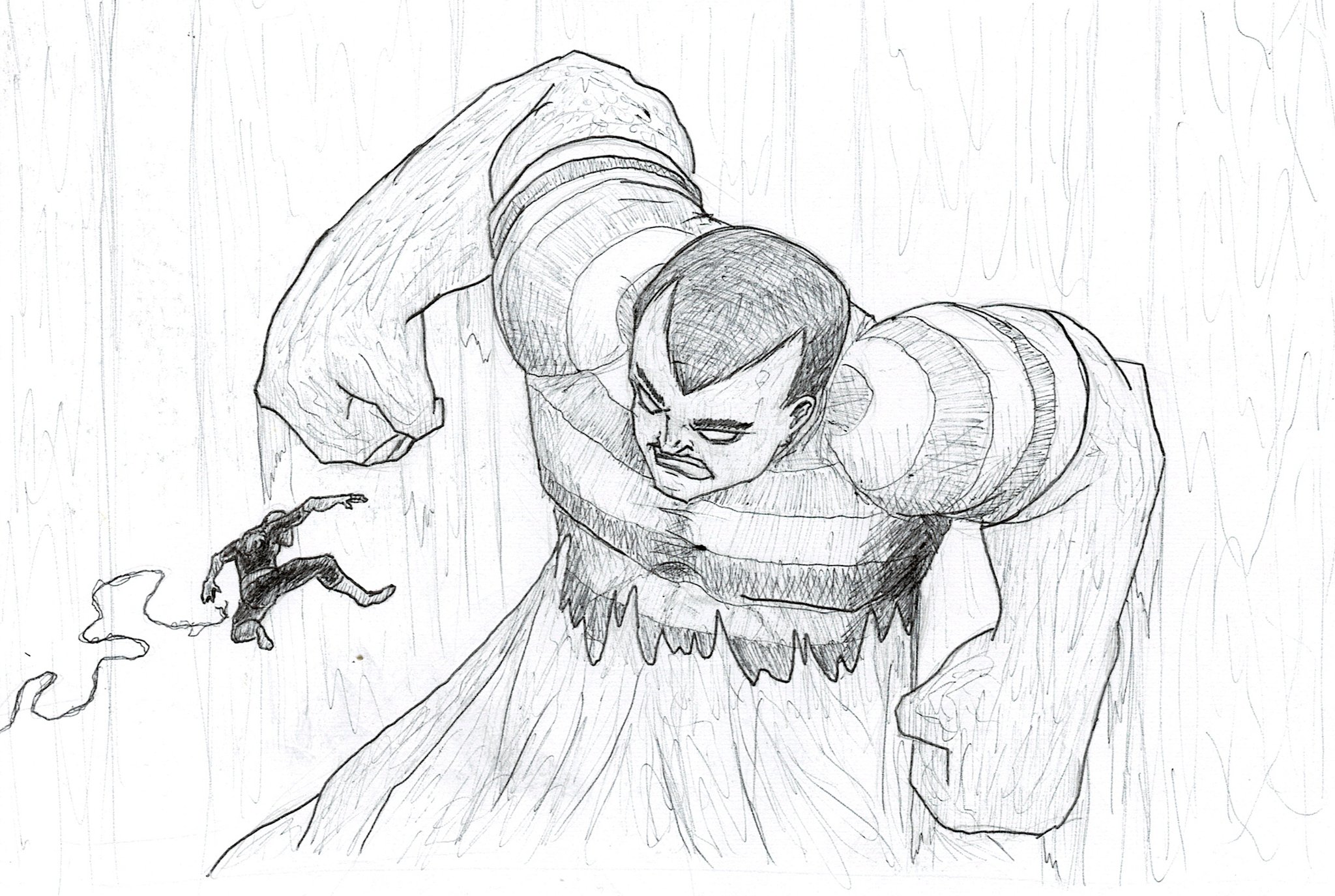 Sandman Spiderman Drawing