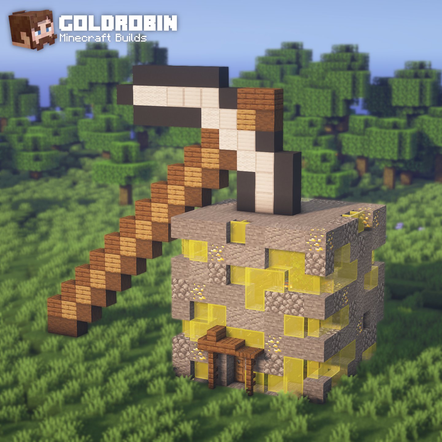 Golden House In Minecraft