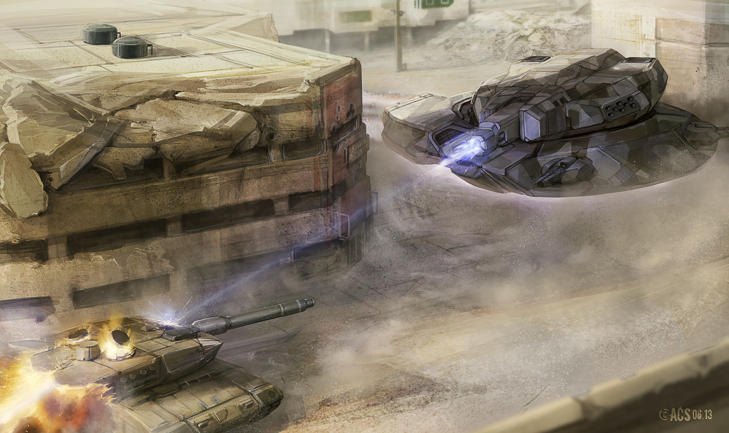 Futuristic Hover Tank Forth Jumper Tank (Secondary Mode Is Teleport)