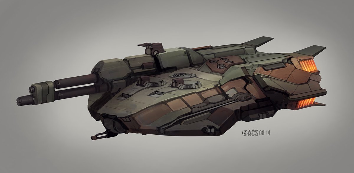 Futuristic Hover Tank