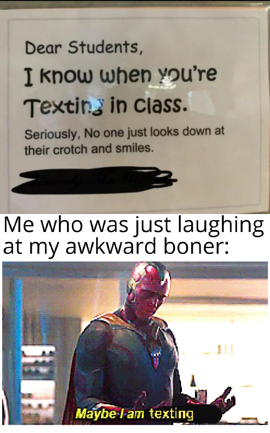 Awkward Boner In Class