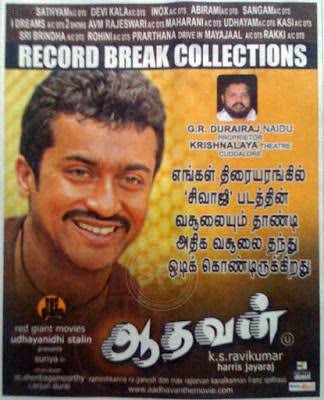 Aadhavan Poster