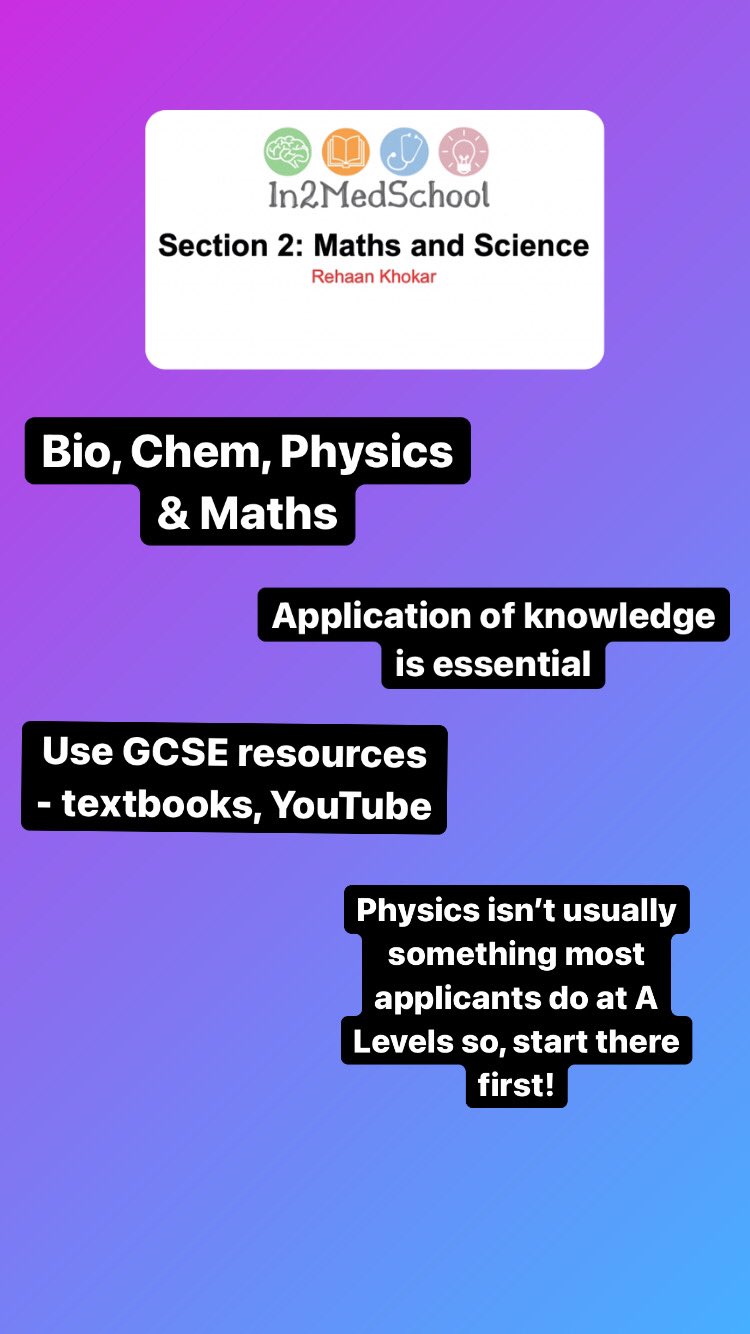 In2MedSchool on Twitter: "Moving onto the Maths and Science section of the #BMAT!…
