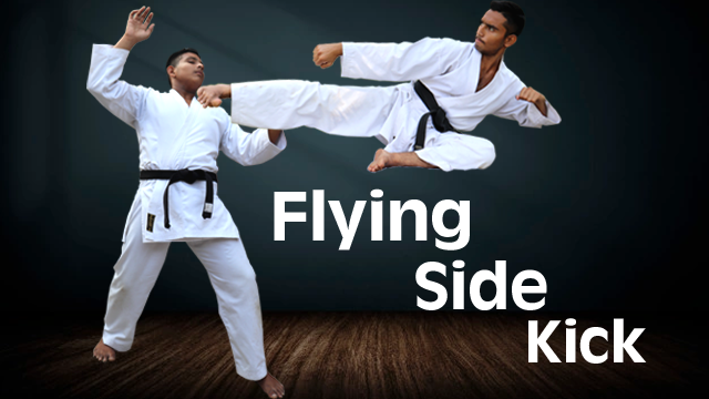 Martial Arts Flying Kick