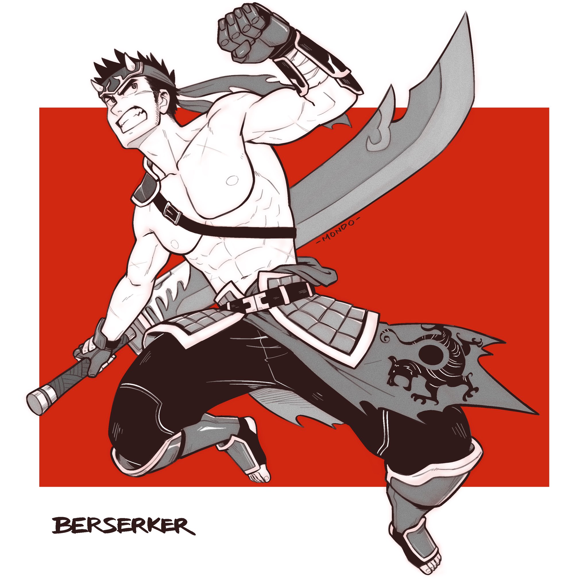 MondoArt on Twitter: "The berserker is a pure offense class, sometimes forego defense. High risk ...