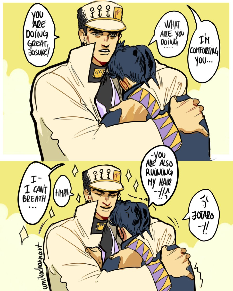 「Jotaro claiming his dad role and collecting Joestar relative ...