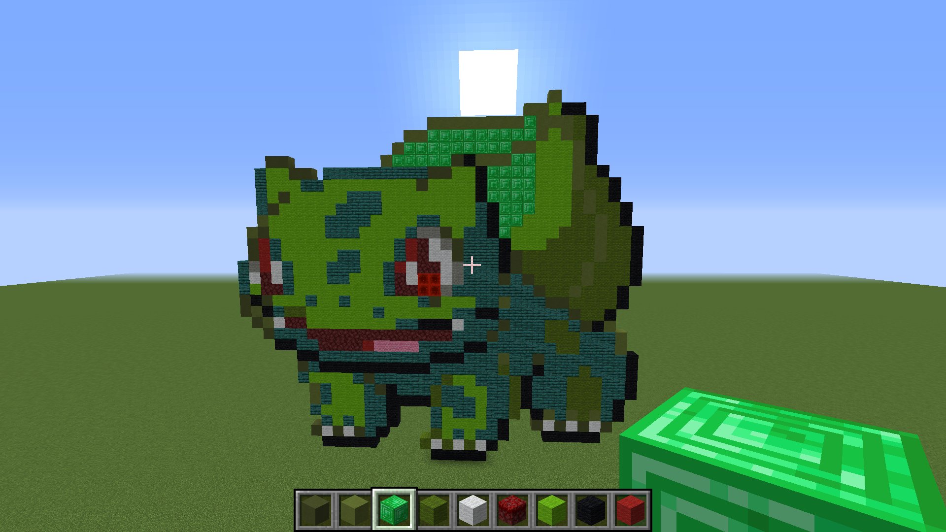 Pokemon Minecraft Pixel Art Bulbasaur