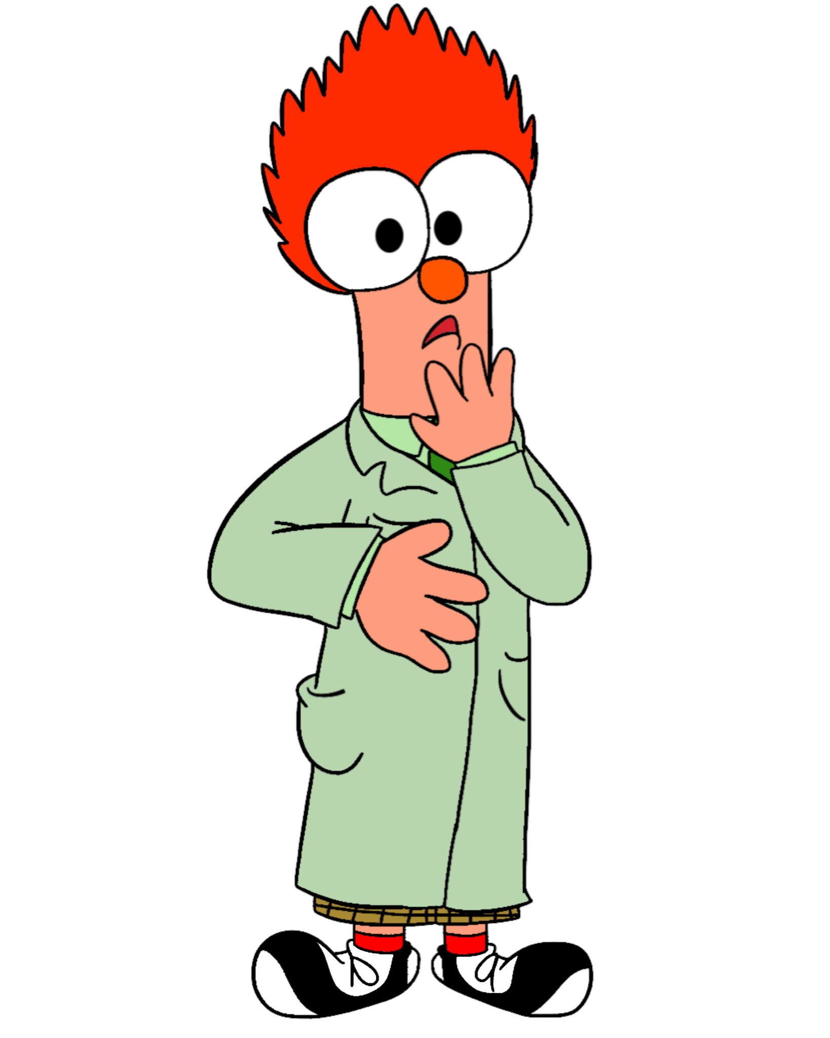 Beaker Muppet Cartoon
