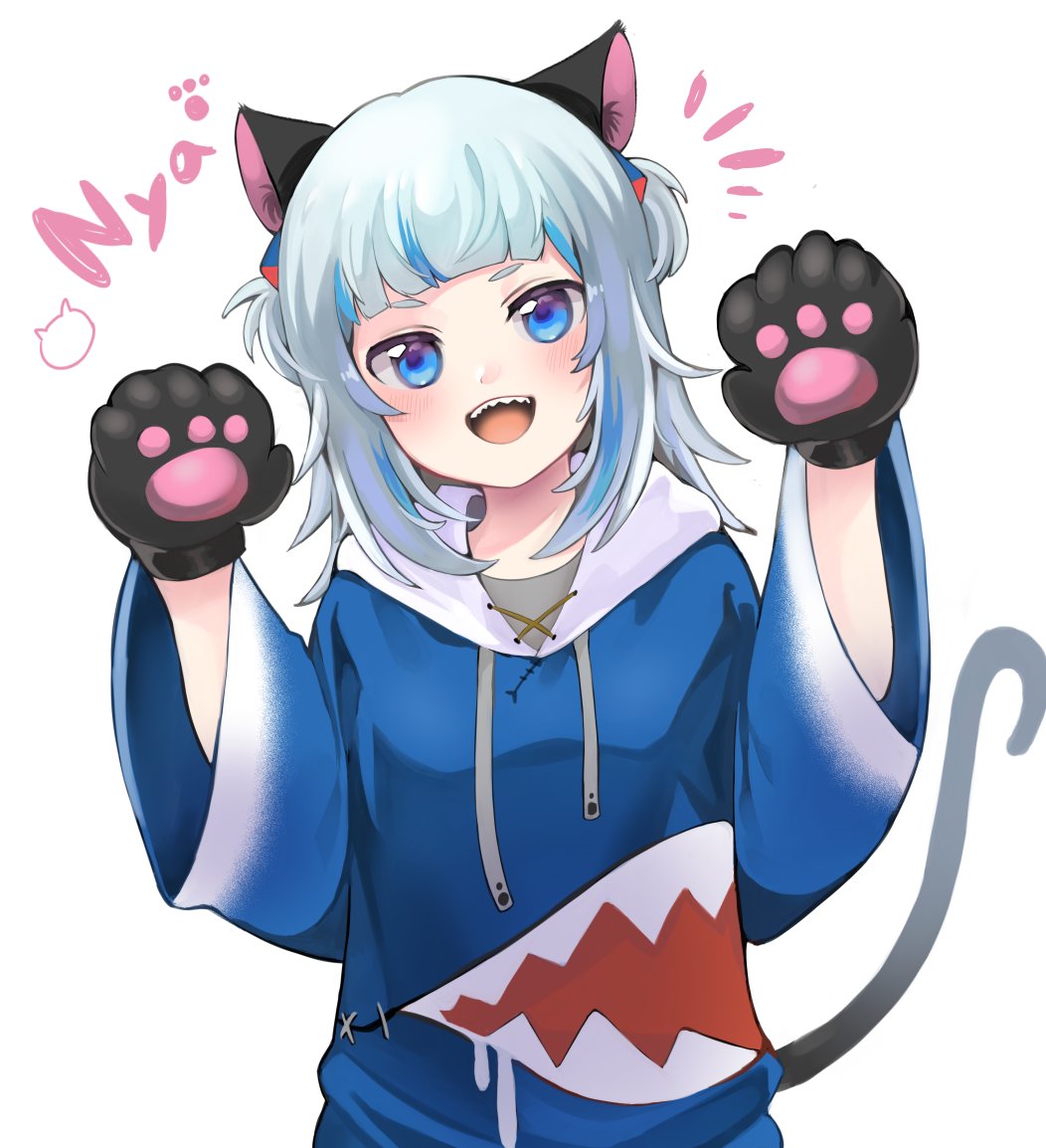 「nya? #gawrgura #gawrt 」|さくころ/sakukoroのイラスト