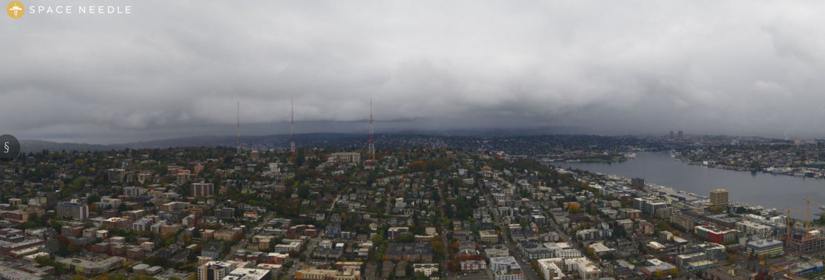 A well defined convergence zone now over north Seattle as viewed from ...