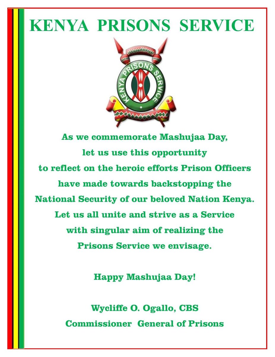 Kenya Prisons Service Logo On The Radar: EACC To Present Report On
