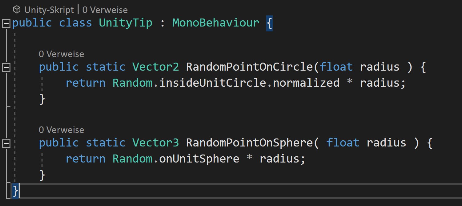 Binary Impact On Twitter Unitytips Today Two Functions To Return Random Points On A Circle