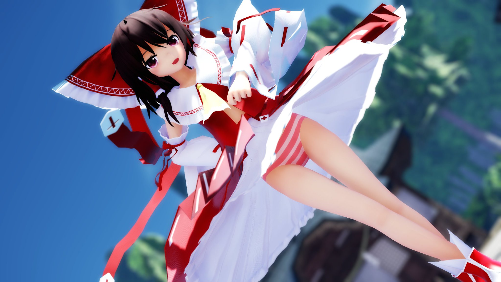 8THMMD on Twitter: "縞の色が濃くなりました。 RayマテリアルALBEDO_MAP_APPLY_SCALE 1でRGB(255, 140, 110)を乗算した結果がこちら ...