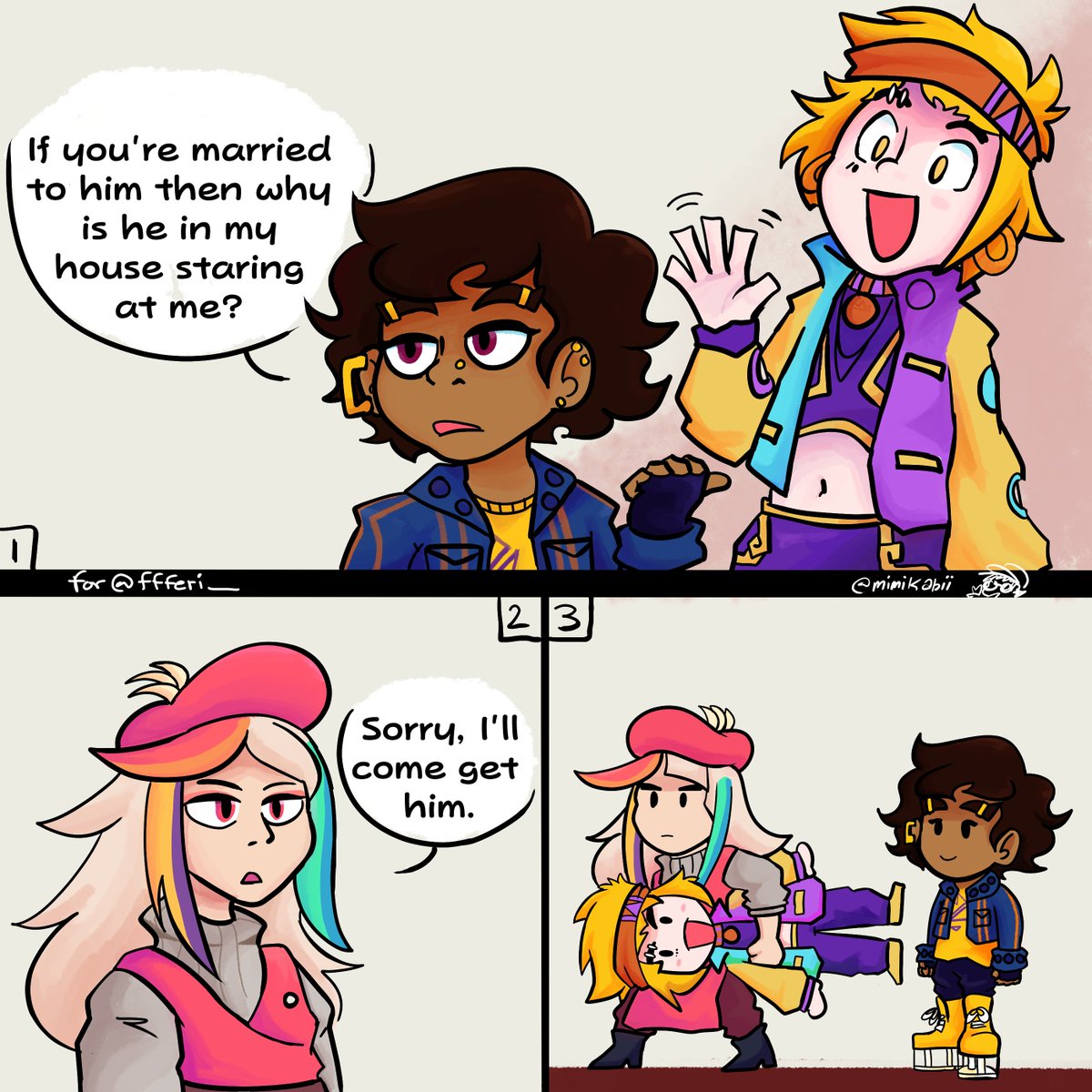 「meme time at craft table with @ffferi_ 」| Shay🌌の漫画