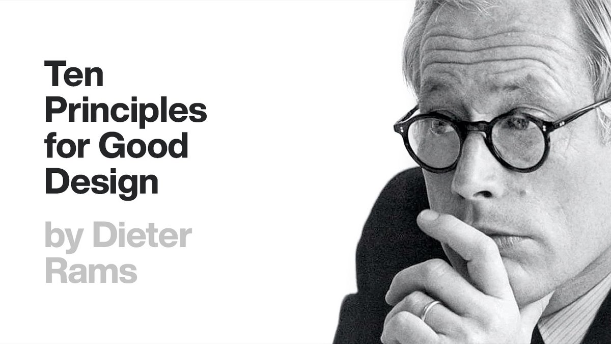 Ten Timeless Principles for Good Design, by Dieter Rams. Creatives ...