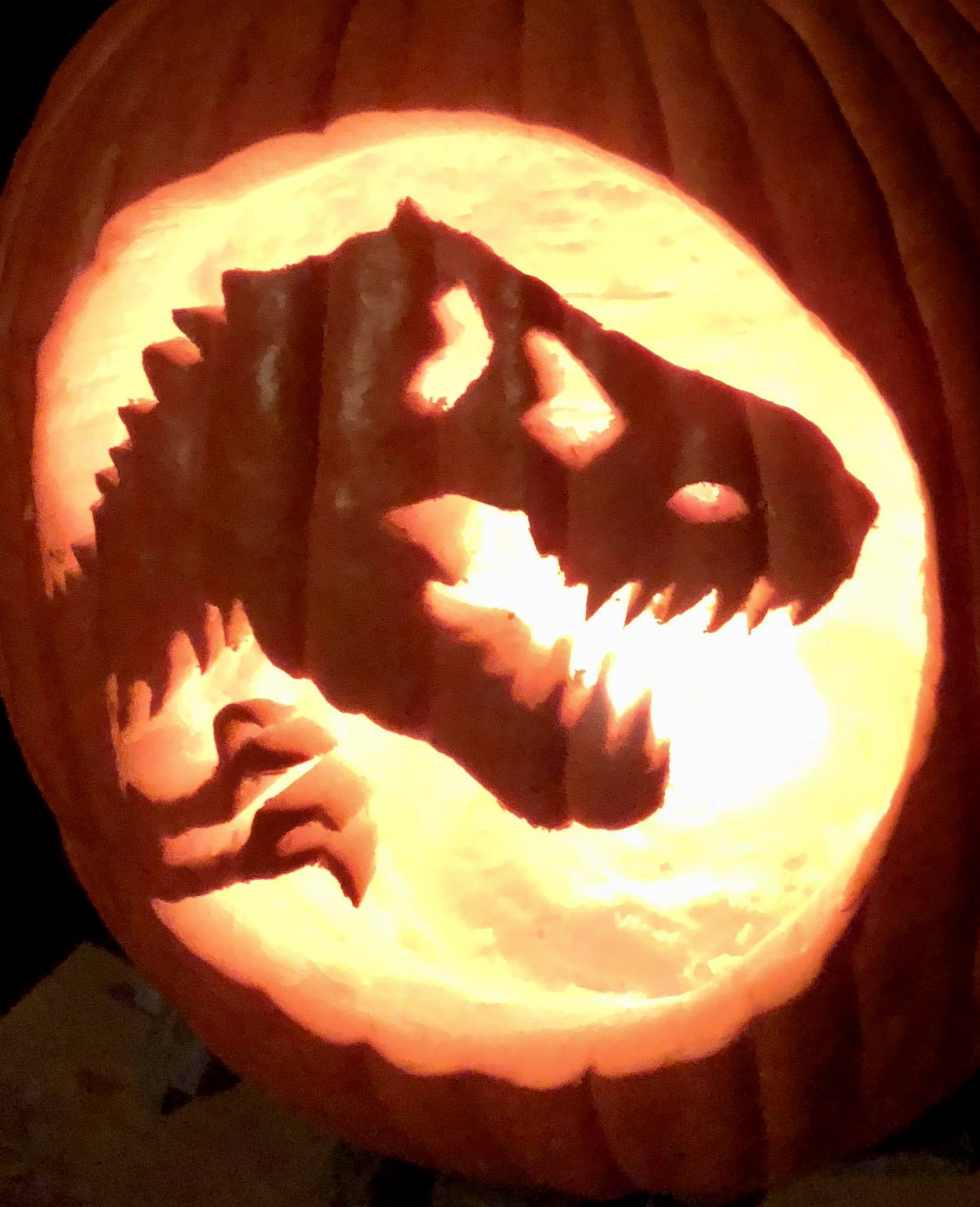 Jurassic Park Pumpkin Pattern
