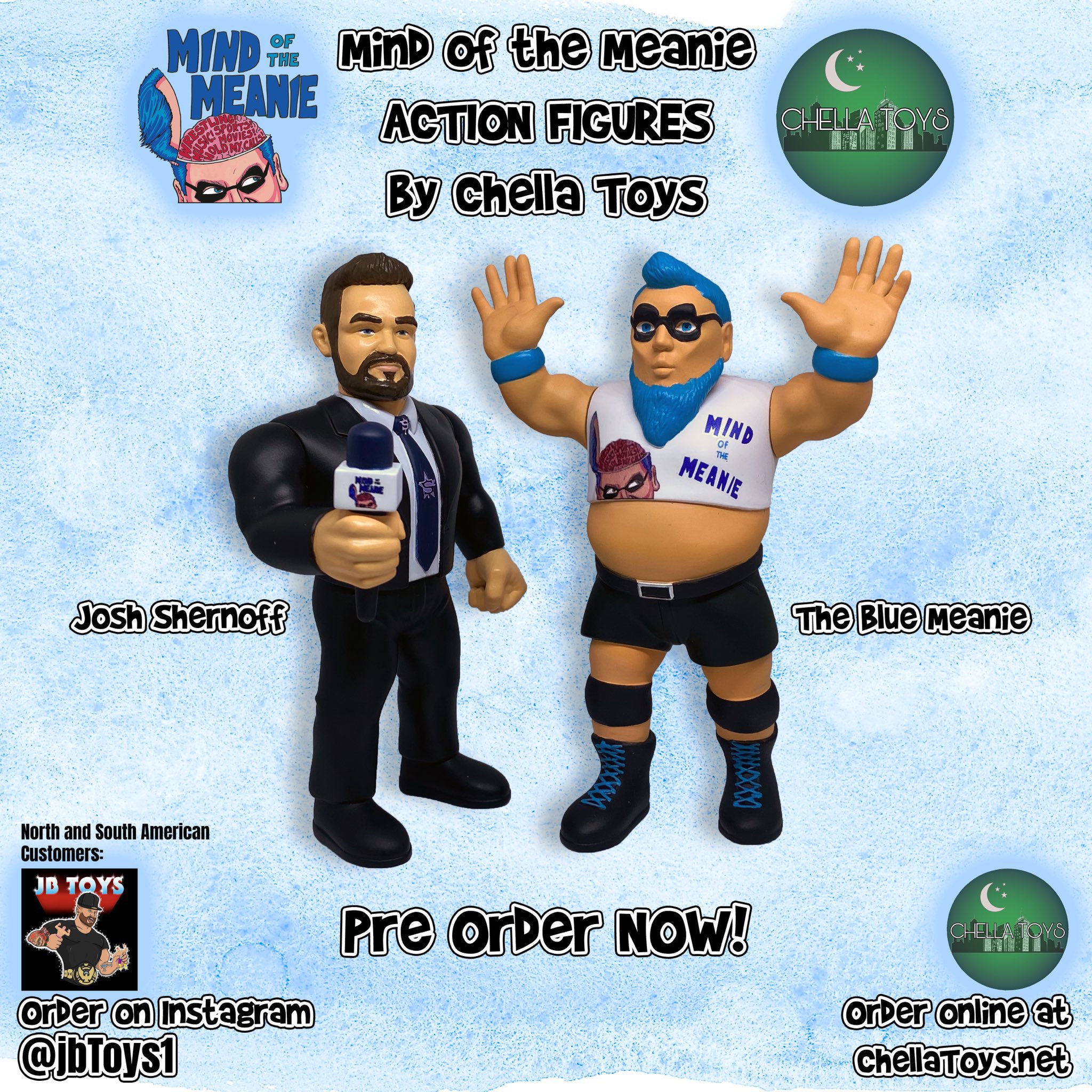 Blue Meanie Wwe Figure