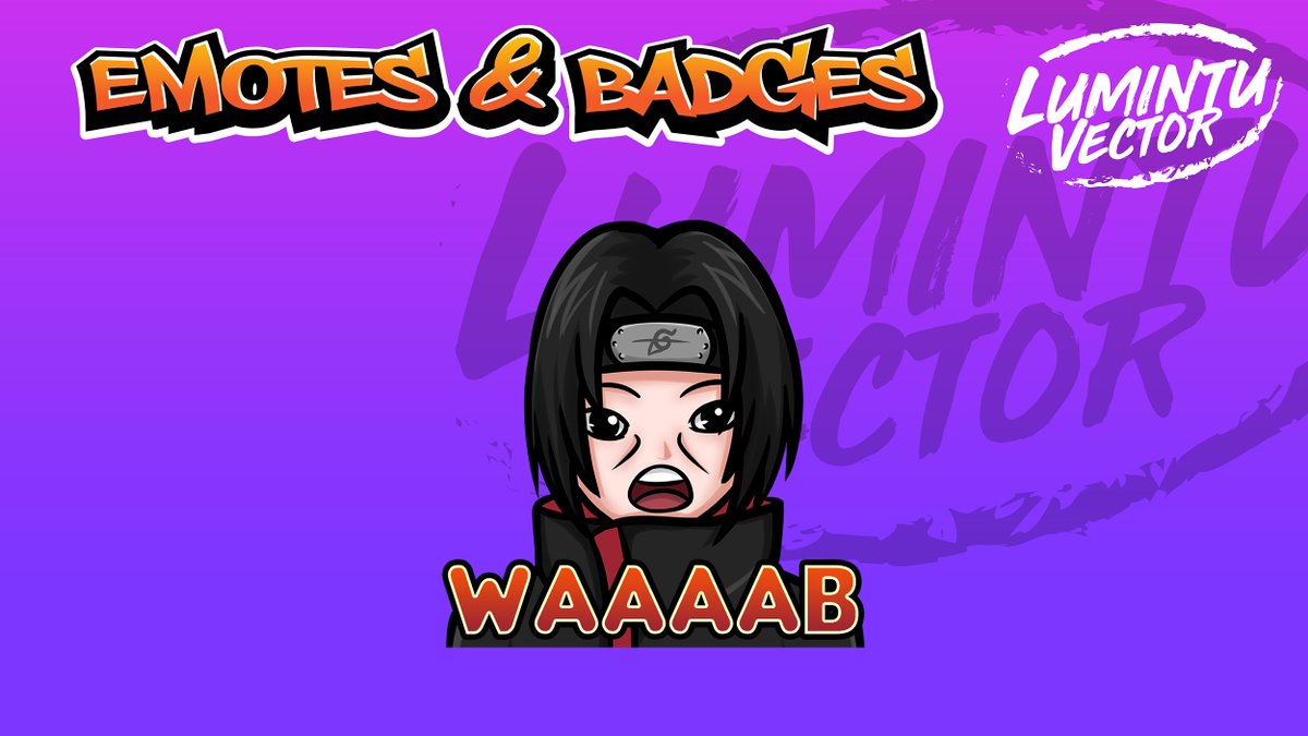 Digital Drawing & Illustration by Lumintu Vector Naruto Twitch Emotes ...