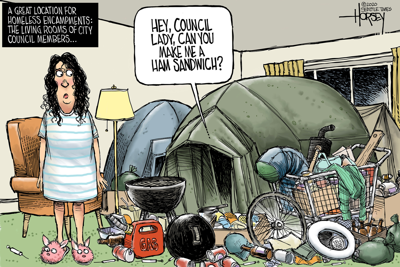 Funny Homeless Cartoon
