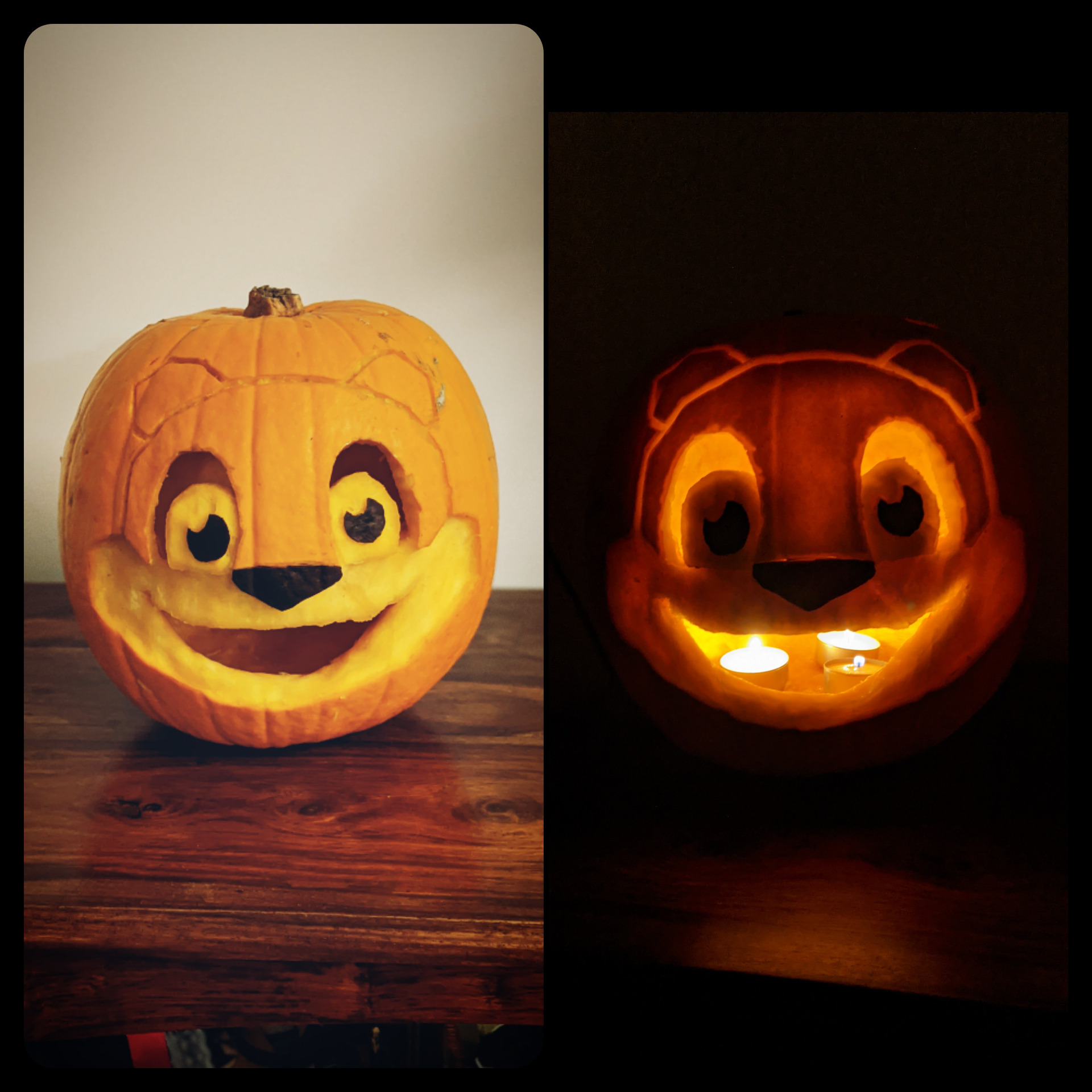 Squirrel Pumpkin Stencil