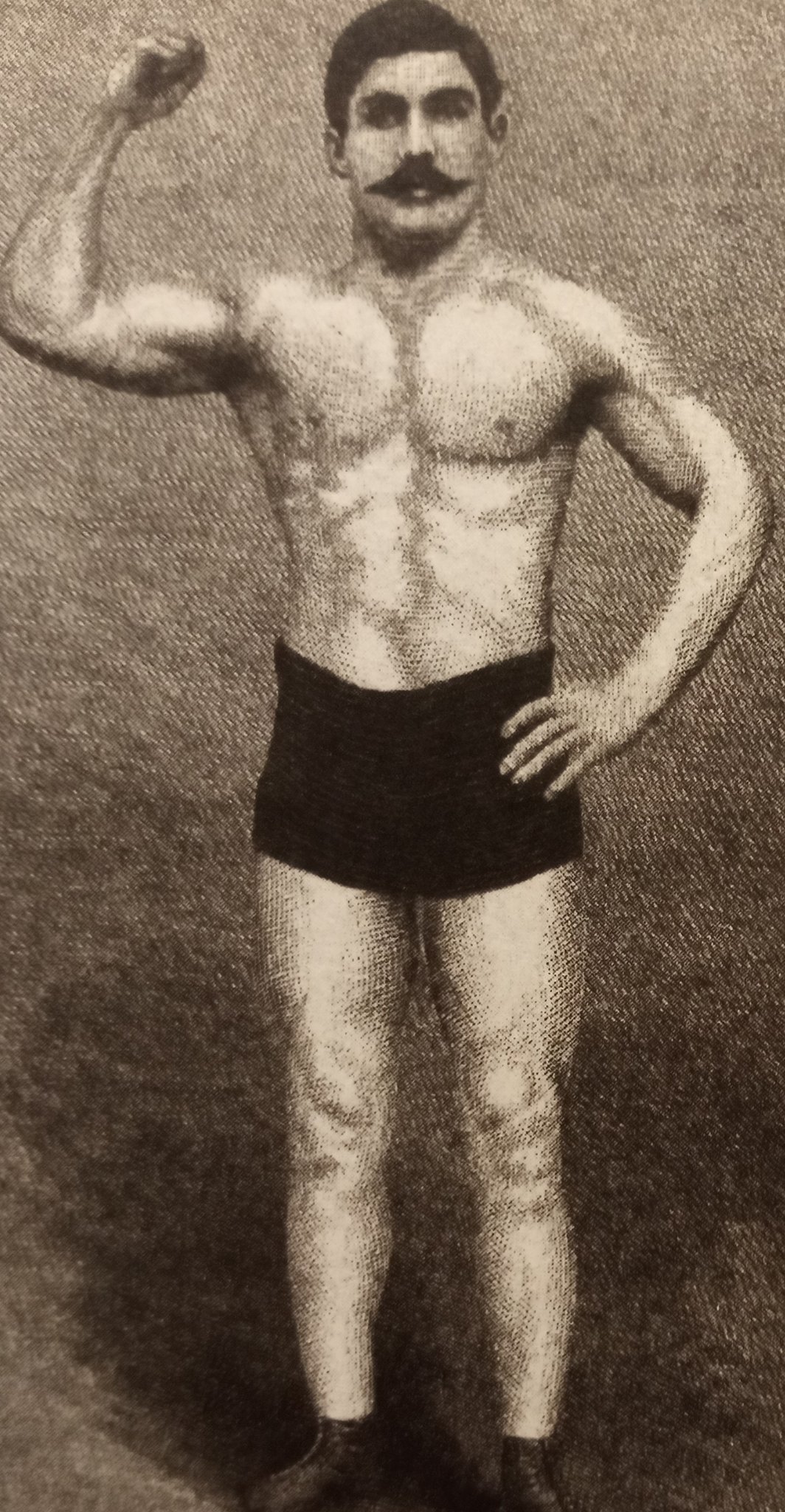 1920 Boxer With A Mustache