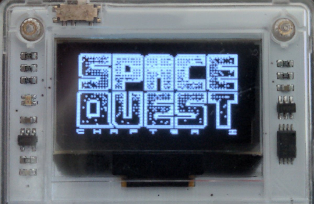 Space Quest demake (Interactive fiction engine) - Games - Arduboy