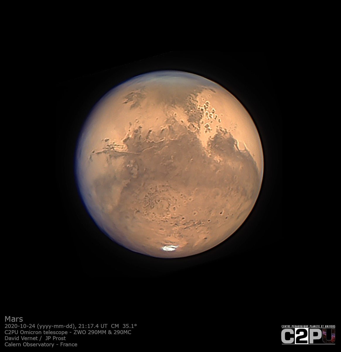 Mars From Earth Telescope